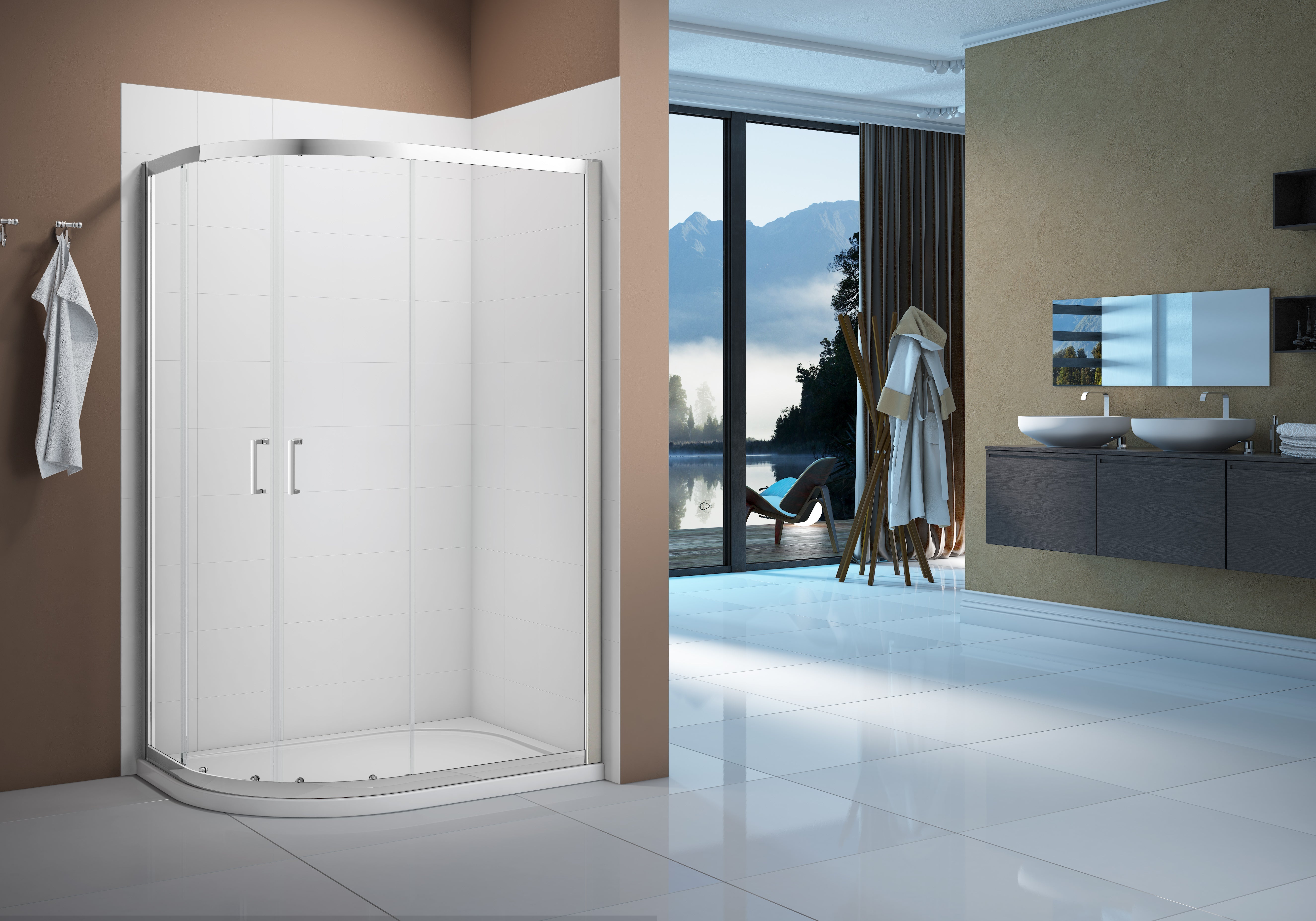 Offset Quadrant Enclosures – Atlantis Tiles & Bathrooms